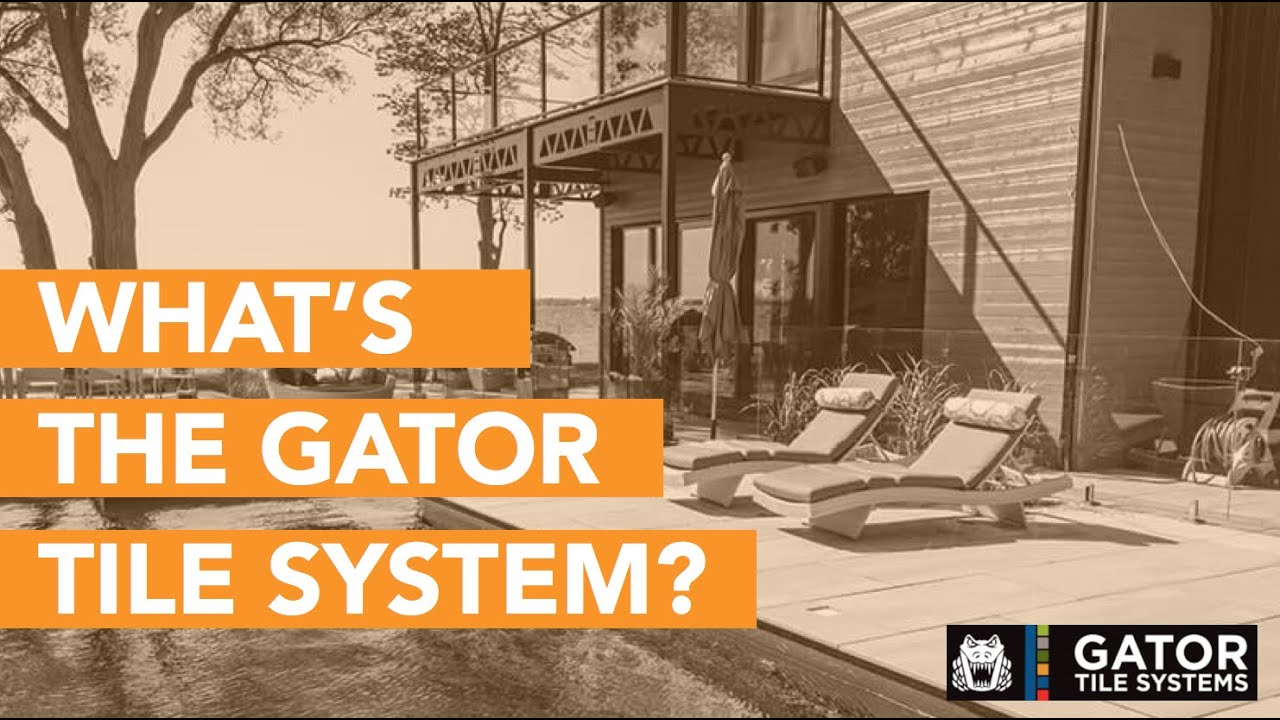 How to install exterior porcelain tile with the Gator Tile System - YouTube