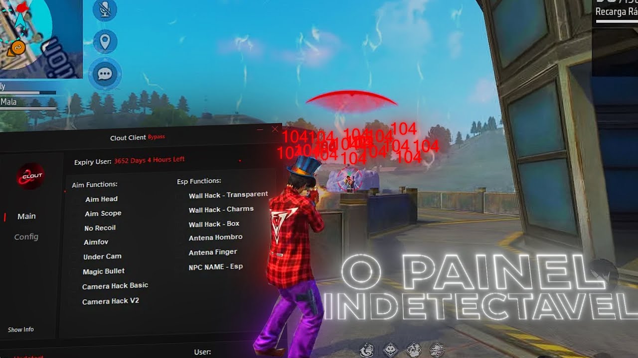 PAINEL DA CLOUT CLIENT XIT EMULADOR FREE FIRE 😍 - YouTube