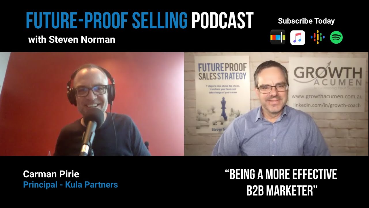 How to Be a More Effective B2B Marketer | Future Proof Selling Podcast - YouTube