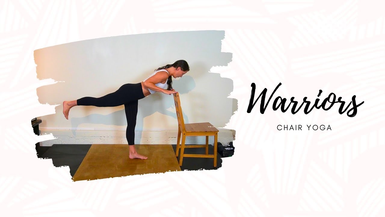 Chair Yoga to learn Warriors - 15 mins - YouTube