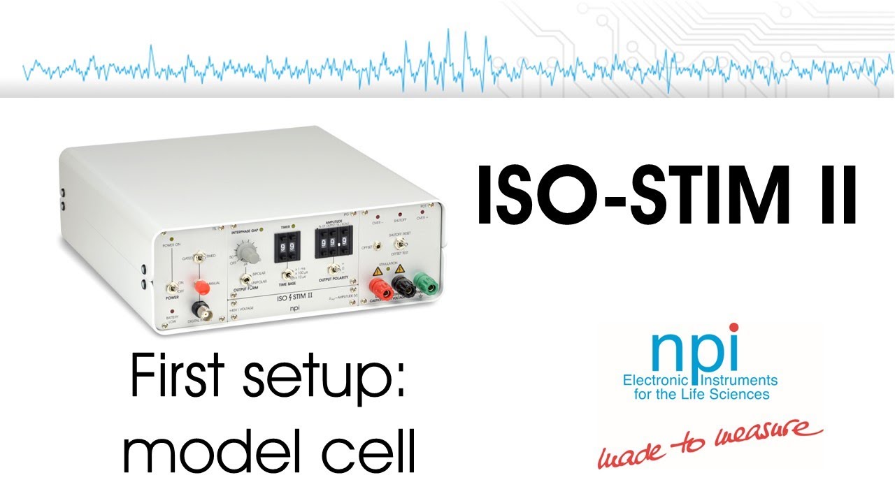 npi ISO-STIM-II Isolated Stimulator - Model Cell / Test Box - YouTube
