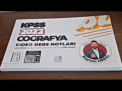 KPSS 2022 Benim Hocam Yayınları Coğrafya Video Ders Notları