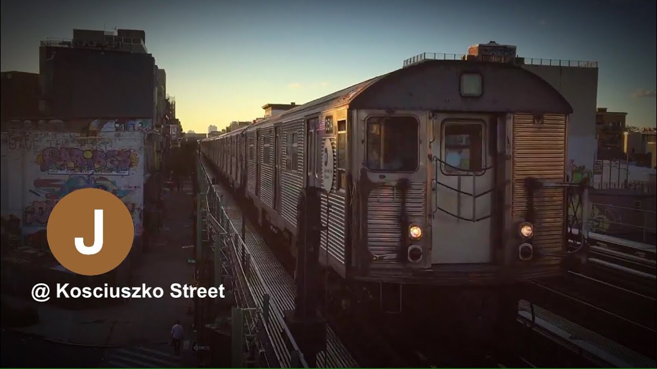 [OLD VID] NYC Subway: BMT R32 (J) Trains @ Kosciuszko Street (HD 60FPS ...