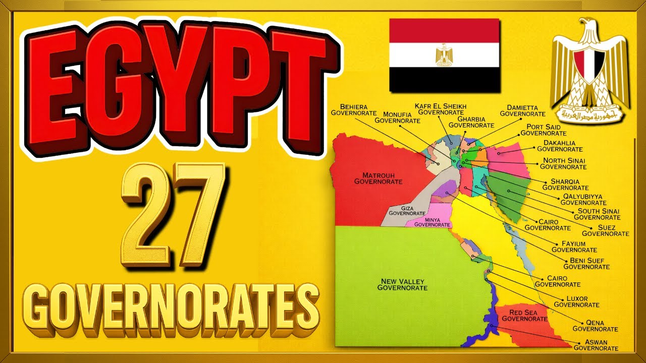 Egypt Map Explained 🇪🇬 | 27 Governorates of Egypt - YouTube