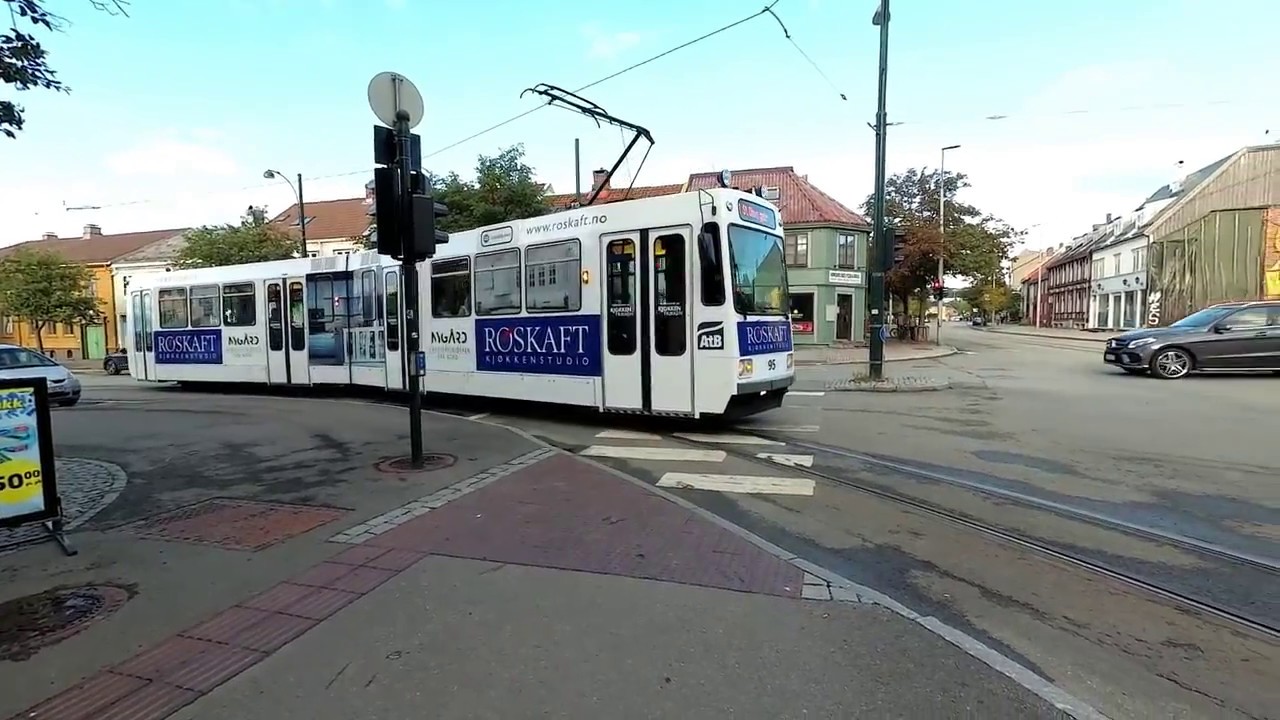 Trams in Trondheim, Norway - YouTube