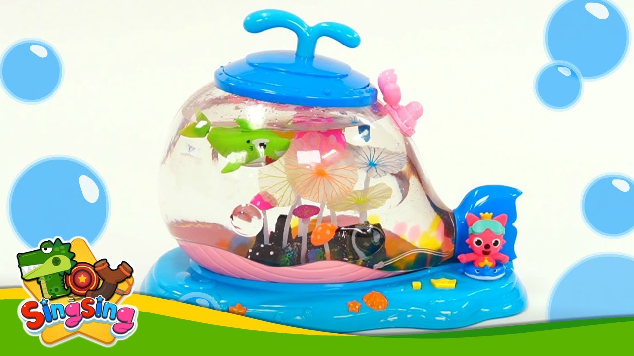 Pinkfong Fish Tank Set - Play set - Unboxing - YouTube