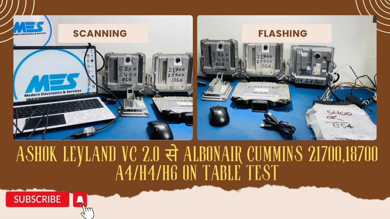 Ashok Leyland vc2.0 से albonair Cummins 21700, 18700 A4/ H4/ H6 का ON ...