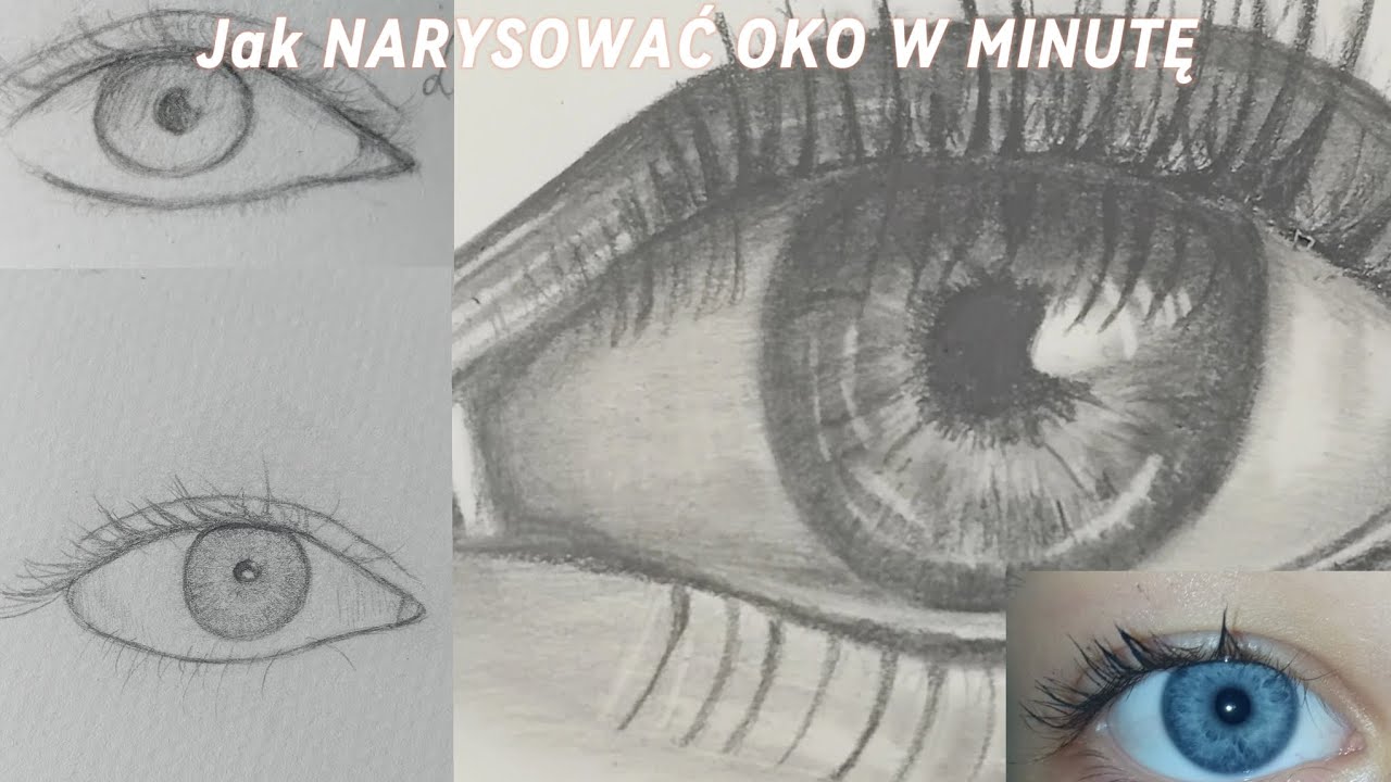 JAK NARYSOWAĆ OKO W MINUTĘ? oto krutki tutorial :) - YouTube