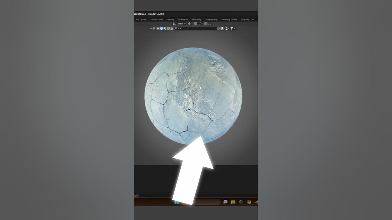 Blender Advent Calendar Day 5 | Ice Material 💯 #blender #b3d #blender3d #tutorial - YouTube