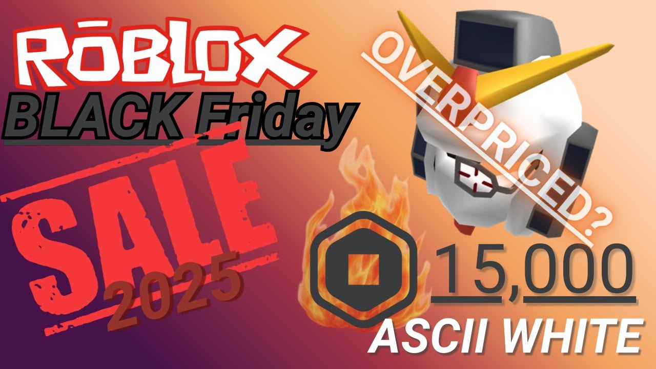 ROBLOX BUYING ASCII WHITE (Black Friday 2025) - YouTube