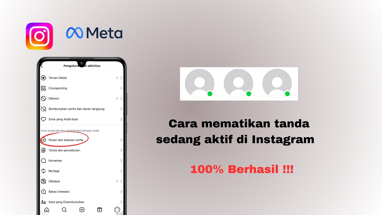 CARA MEMATIKAN TANDA ONLINE DI INSTAGRAM TERBARU 2025 ️ - YouTube