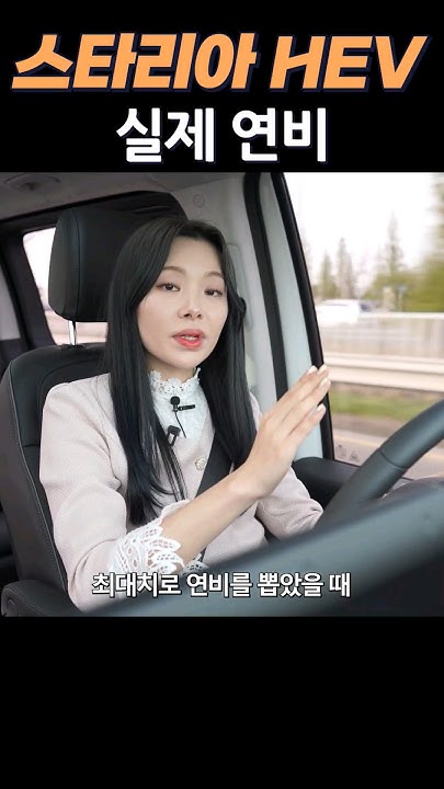 스타리아하이브리드 실제 연비 Youtube