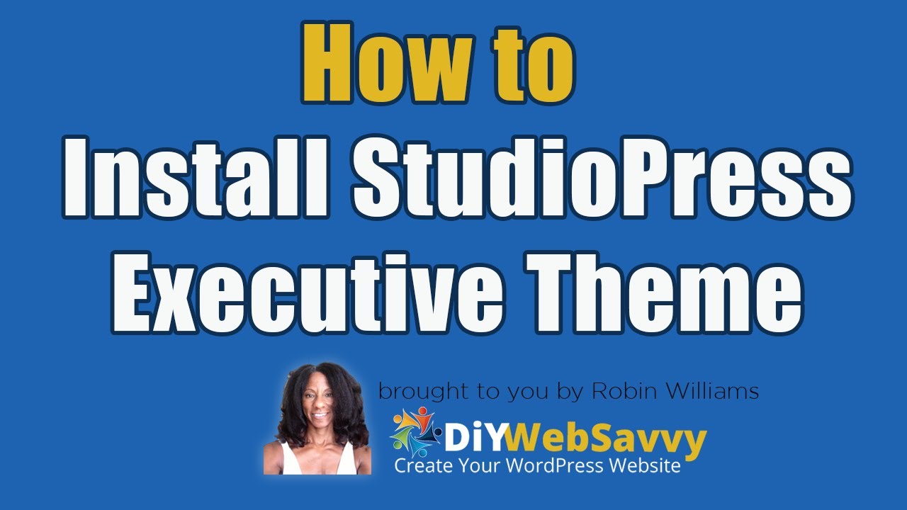 How to Install StudioPress Executive Wordpress Theme - Mobile Responsive - YouTube