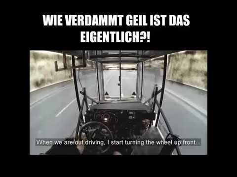 Modified caravan driving backward - (Funny prank) - YouTube