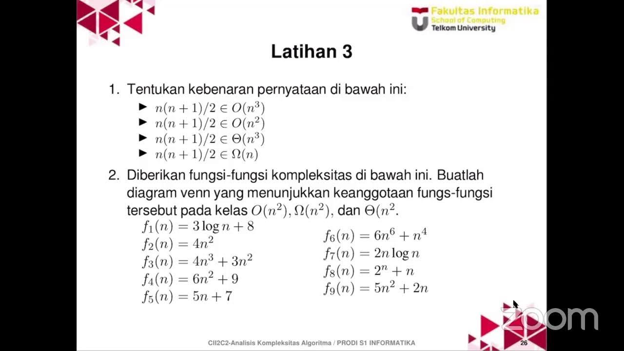 Analisis Kompleksitas Algoritma SE4503 W09 - YouTube