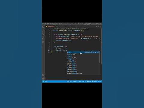 How to create array_diff method using javascript - YouTube