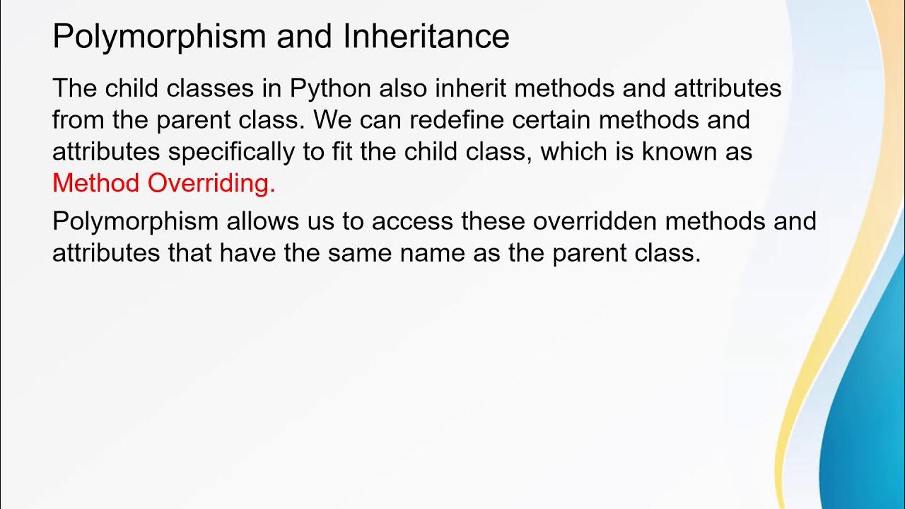 Polymorphism And Method Overridden In Python Youtube