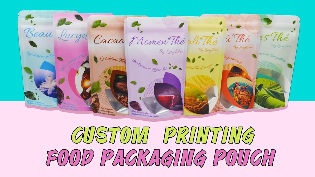 Custom printing food packaging stand up pouch | ASUWANT - YouTube