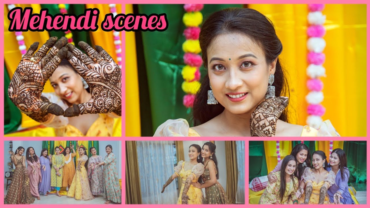 Mehendi scenes || family || friends 🥰🥰 - YouTube