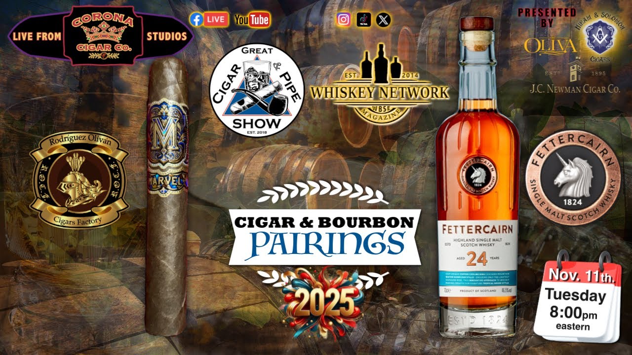 Nov. 2025 Pairing featuring the "Marvel" cigar by R.O.C.F & Fettercairn ...