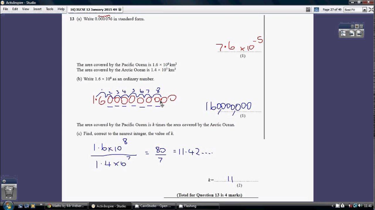 16) Edexcel IGCSE 4H - 12 January 2015 Q13 - YouTube