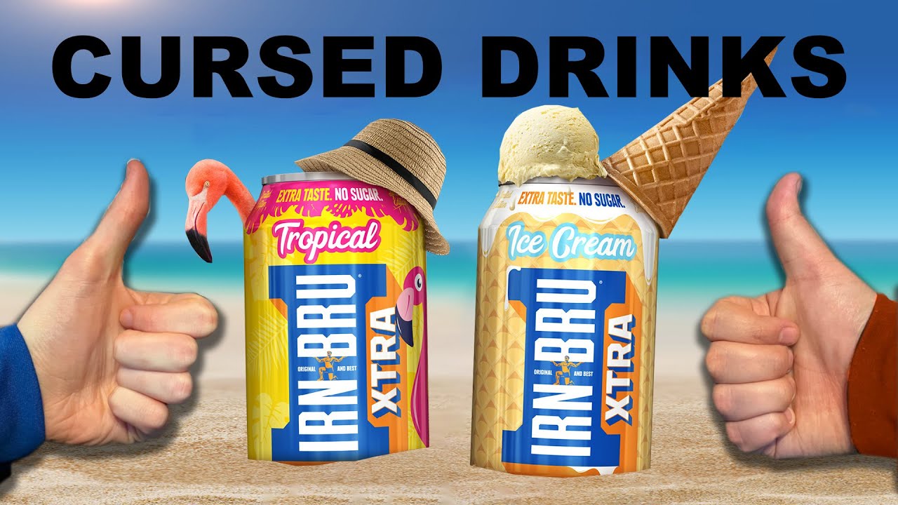 Ice Cream & Tropical IRN-BRU - Dom & Mustard's Cursed Drink Double Feature! - YouTube