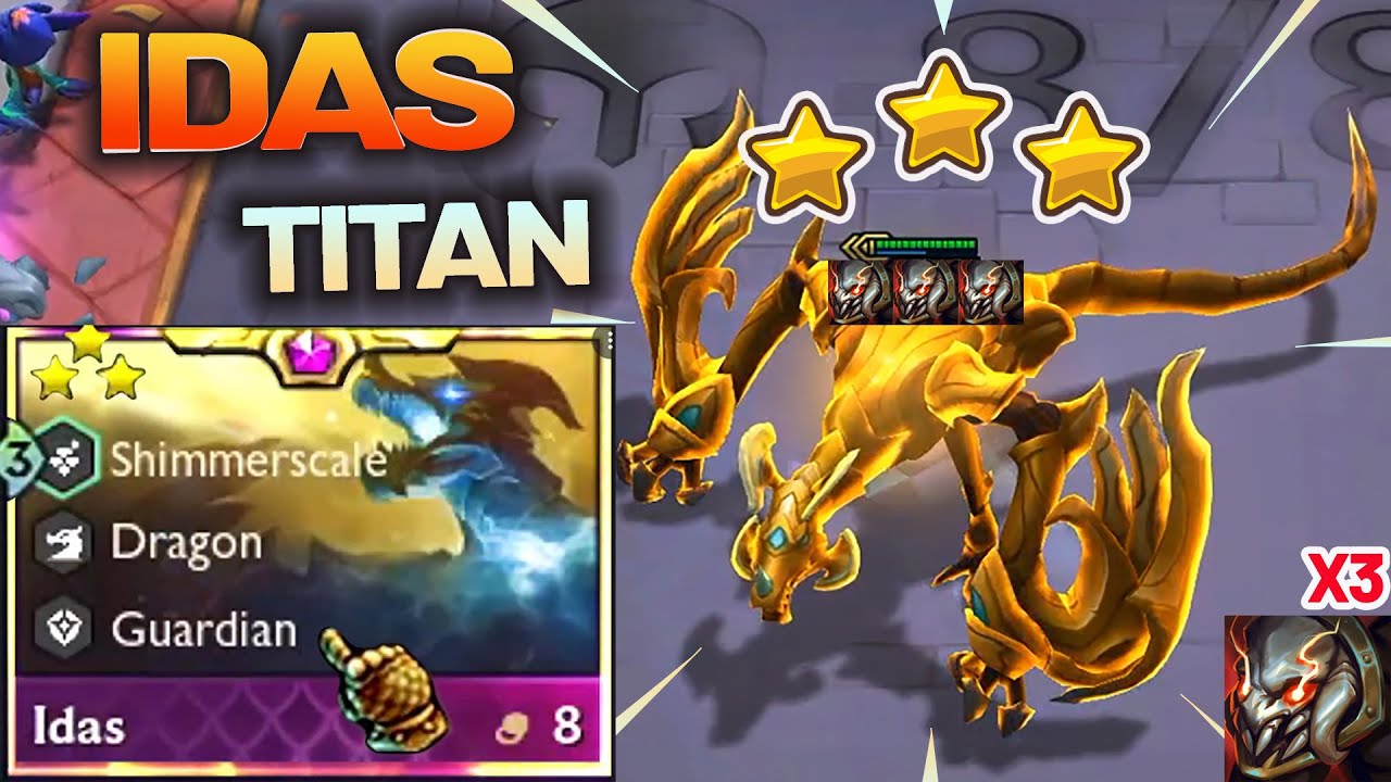 IDAS TITAN TFT 3 STAR | 3 TITAN'S RESOLVE + 6 WARRIORS | TFT SET 7 ...