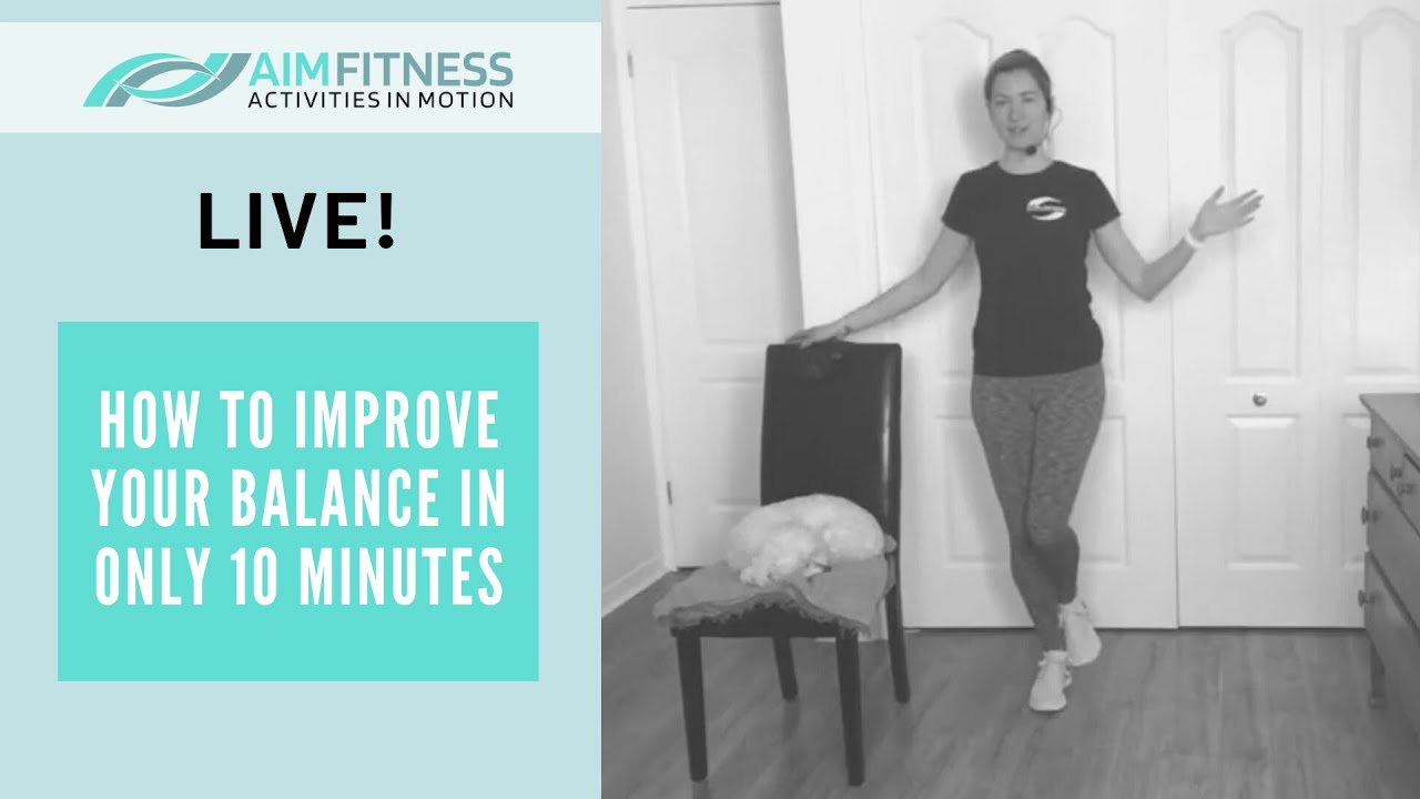 How to Improve Your Balance in Only 10 Minutes | Fitness for Adults 50 ...