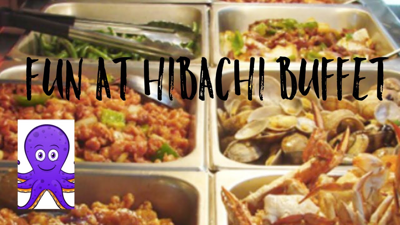 Hibachi Buffet for dinner! eating octopus and a whole crab! - YouTube