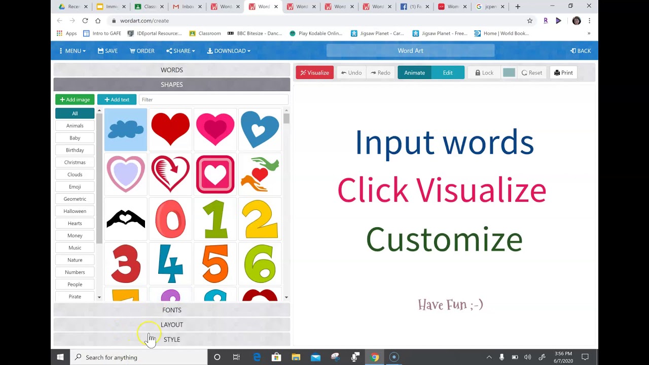 WORD ART Tutorial - YouTube