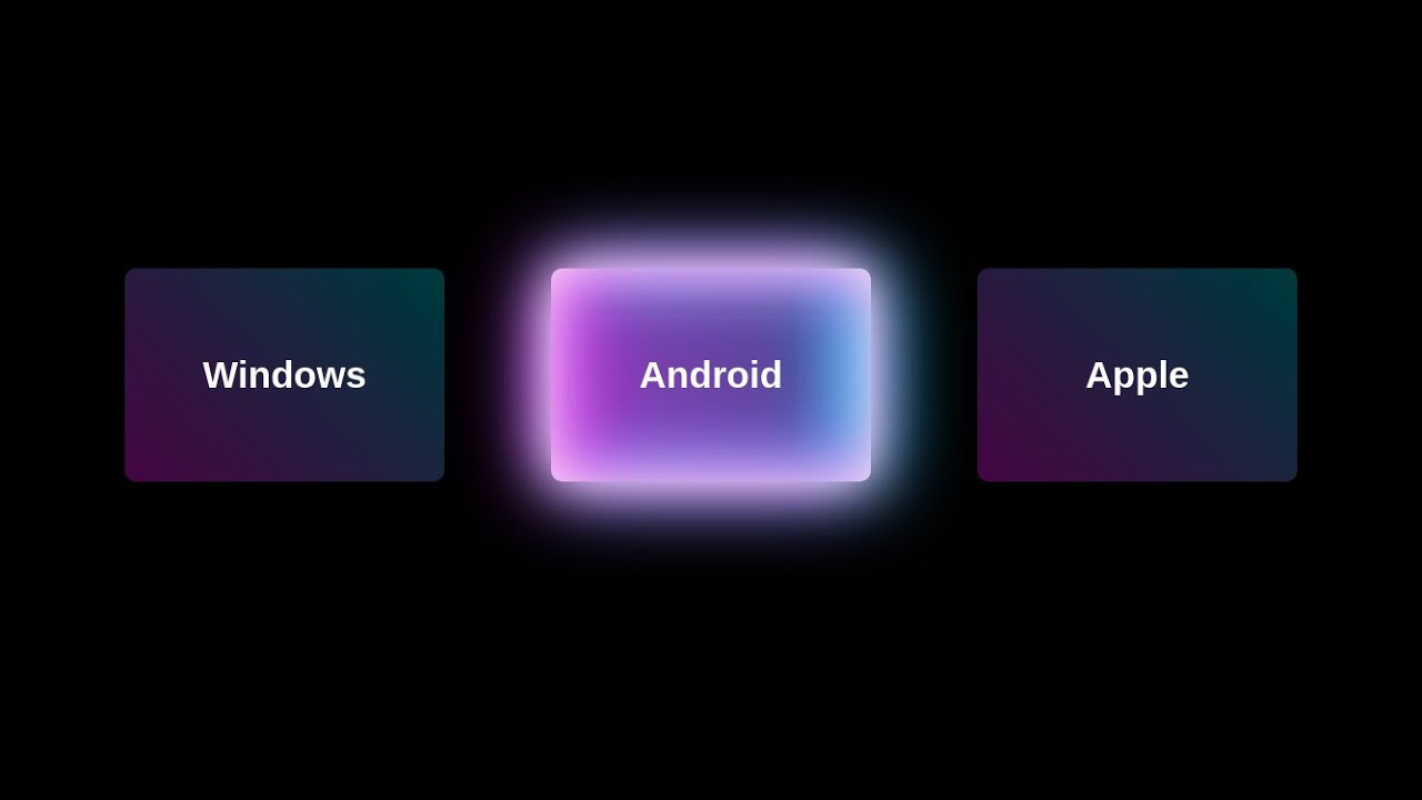 Card Glowing Shadow Neon effect Only HTML and CSS - YouTube