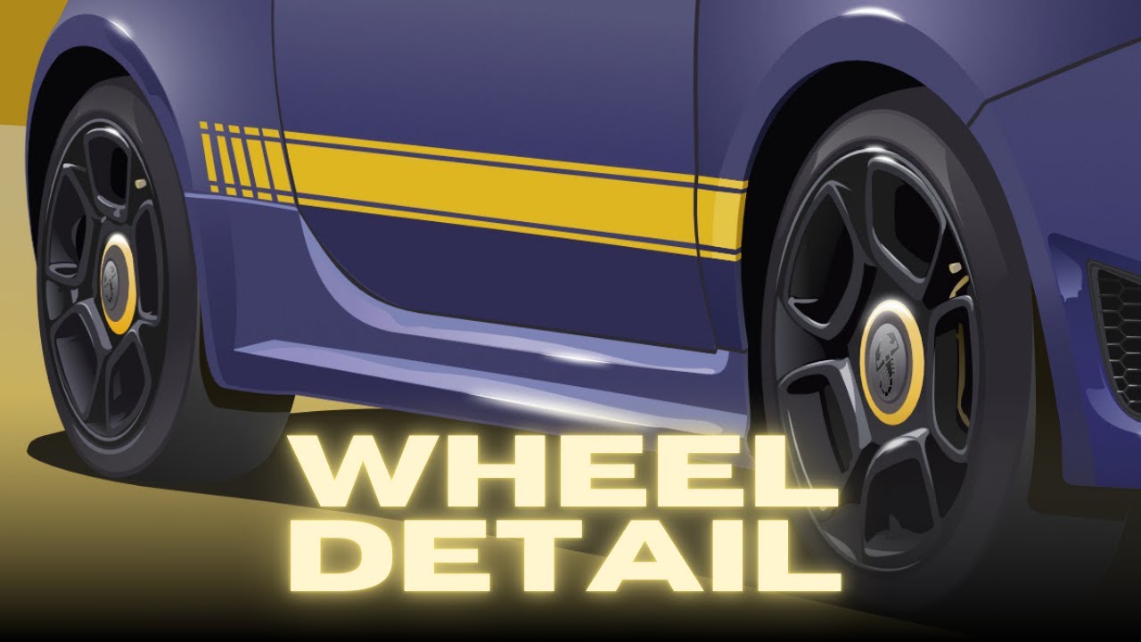 Drawing Vector Cars With Affinity Designer for iPad - Abarth Alloy ...
