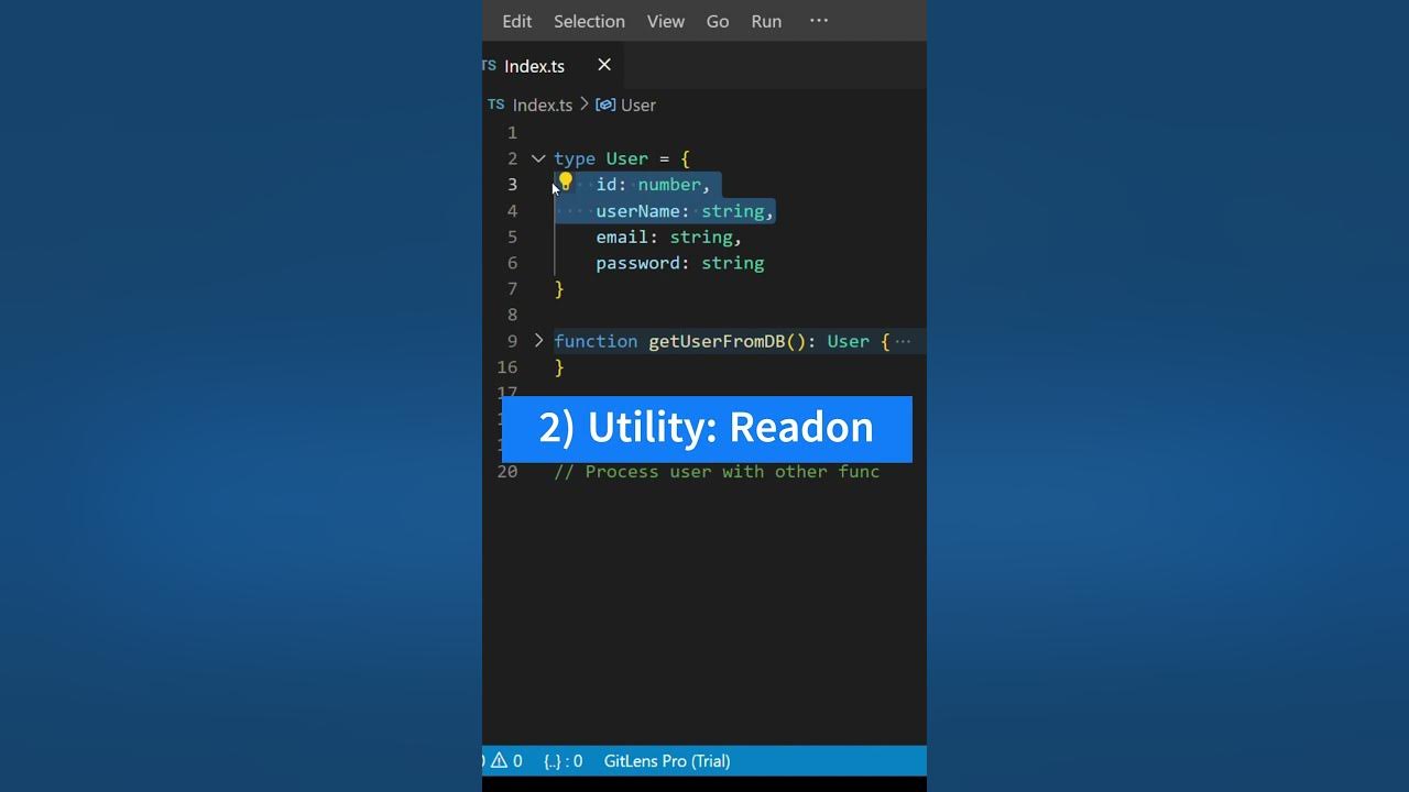 Creating perfect type for entity with Typescript Utilities | Node JS | #typescript #nodejs # ...