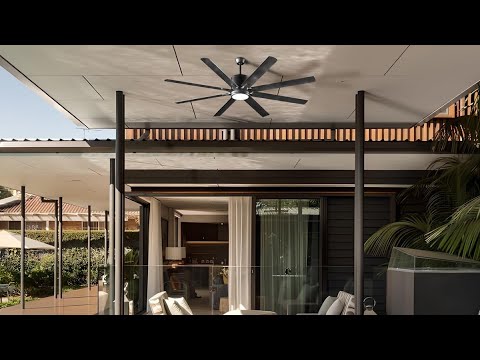 FRSTEM Modern 66" Indoor / Outdoor Fan installation "Part 4 - Outdoor ...