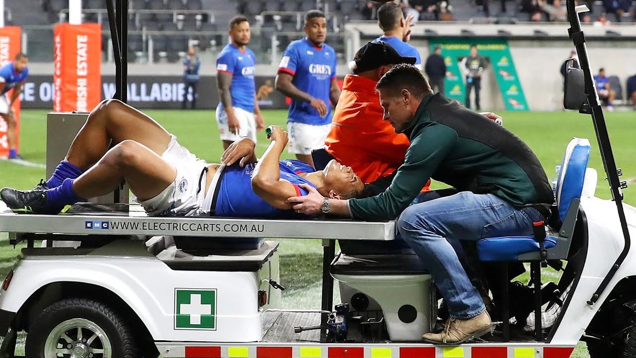 Rugby World Cup star suffers awful injury as team-mates turn away in ...
