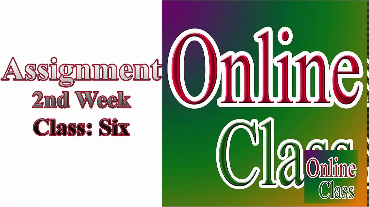 Assignment Syllabus 2nd Week Class 6 assignment-syllabus-2nd-week-class-6