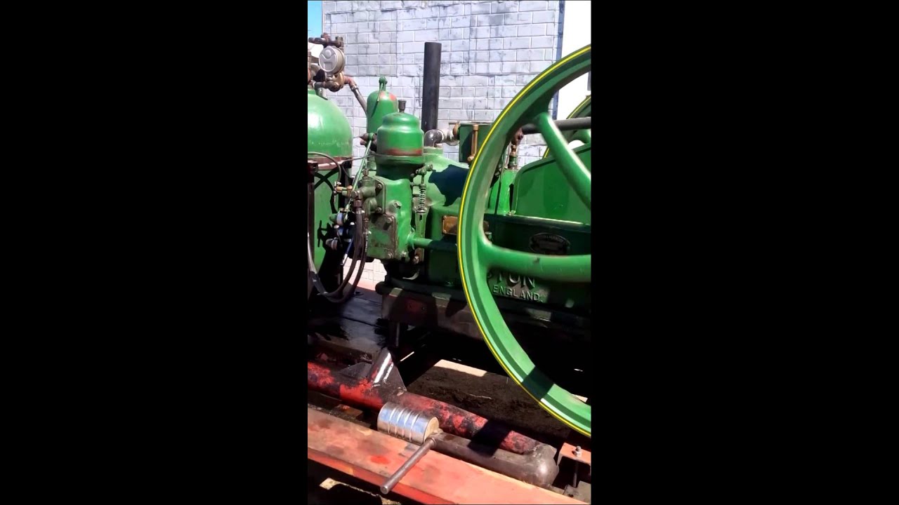 Ruston-Hornsby Engine. 17 horsepower! - YouTube