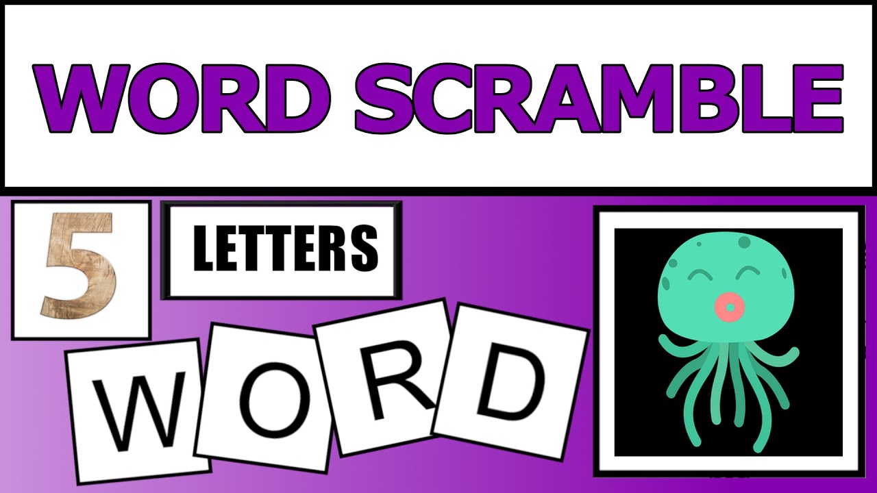 5-Letter Scrambled Words- 107 |Jumbled Word Game | Guess the Word Game ...