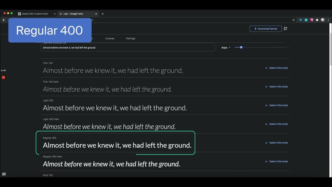 13. CSS - Custom Fonts - YouTube