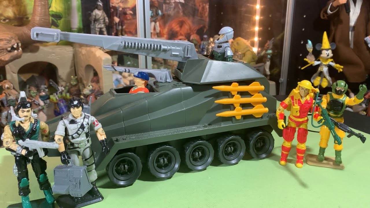 The 1986 GI Joe Persuader with Back-Stop Driver Figure -A Vintage ...