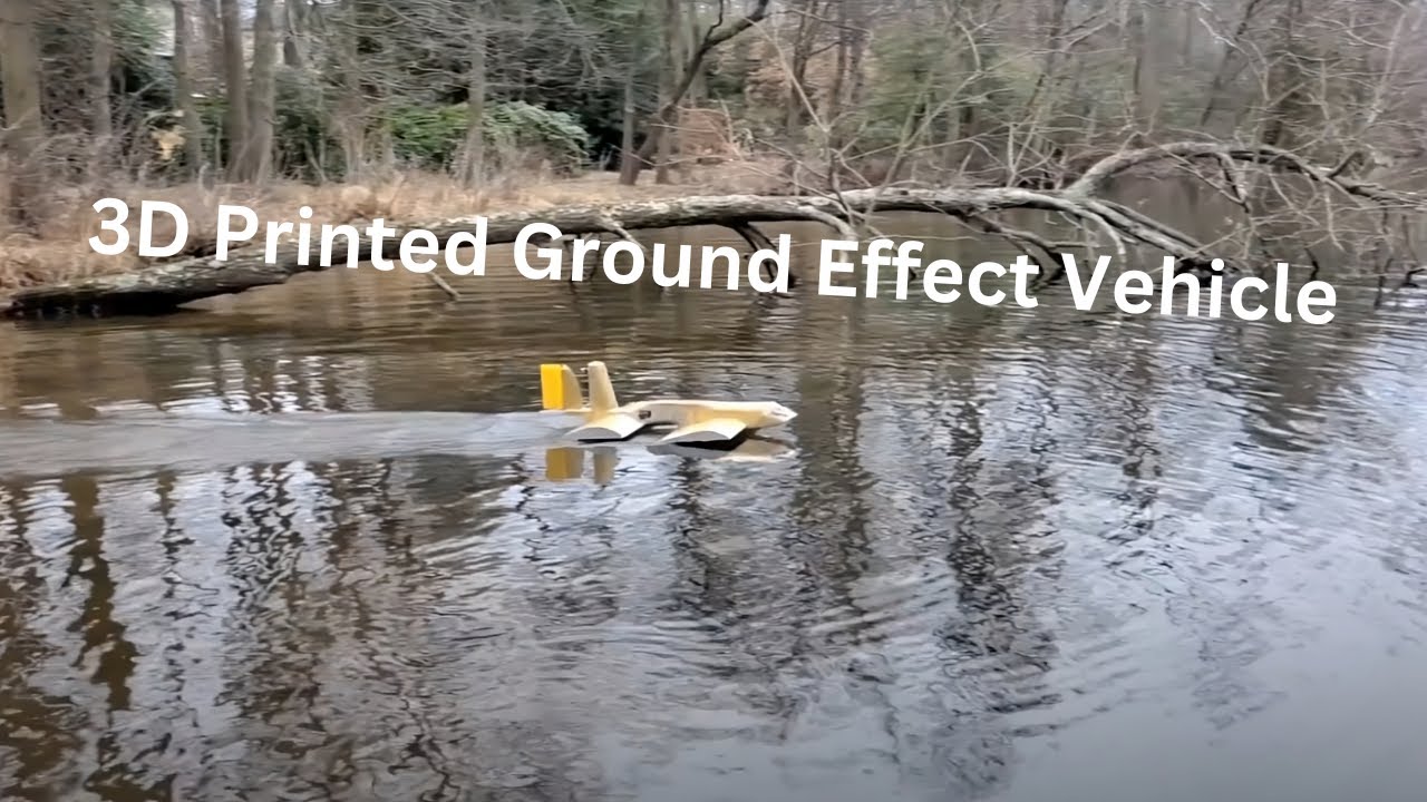 World's First Fully 3D Printed Tandem Wing Ground Effect Vehicle ...