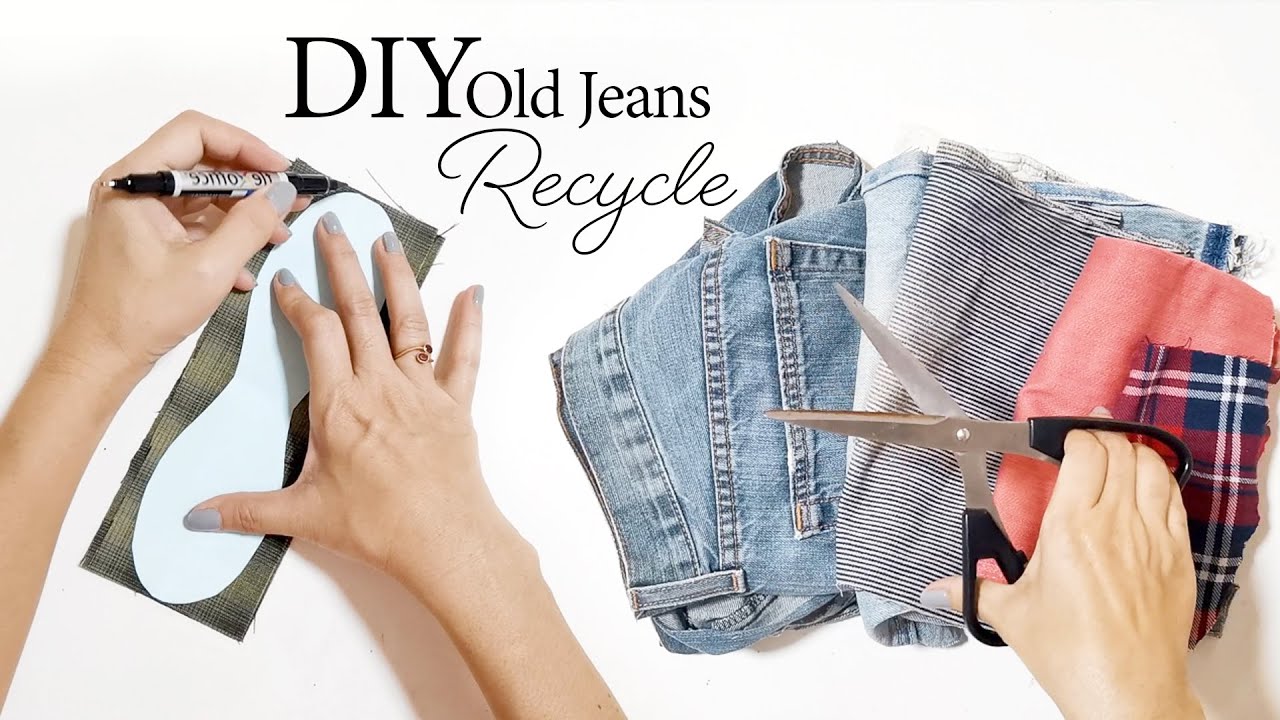 DIY tulip key chain from old jeans upcycle | Tutorial speed - YouTube