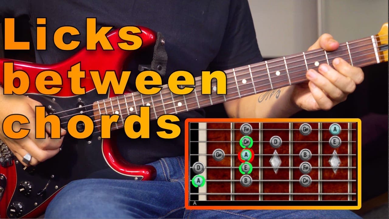 How to play licks between chords (Hendrix style) - YouTube
