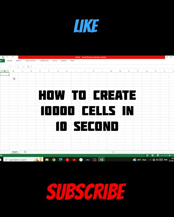 how to select 10000 Cells in 10 seconds#msexceltutorials #msexcelfullcourse # ...