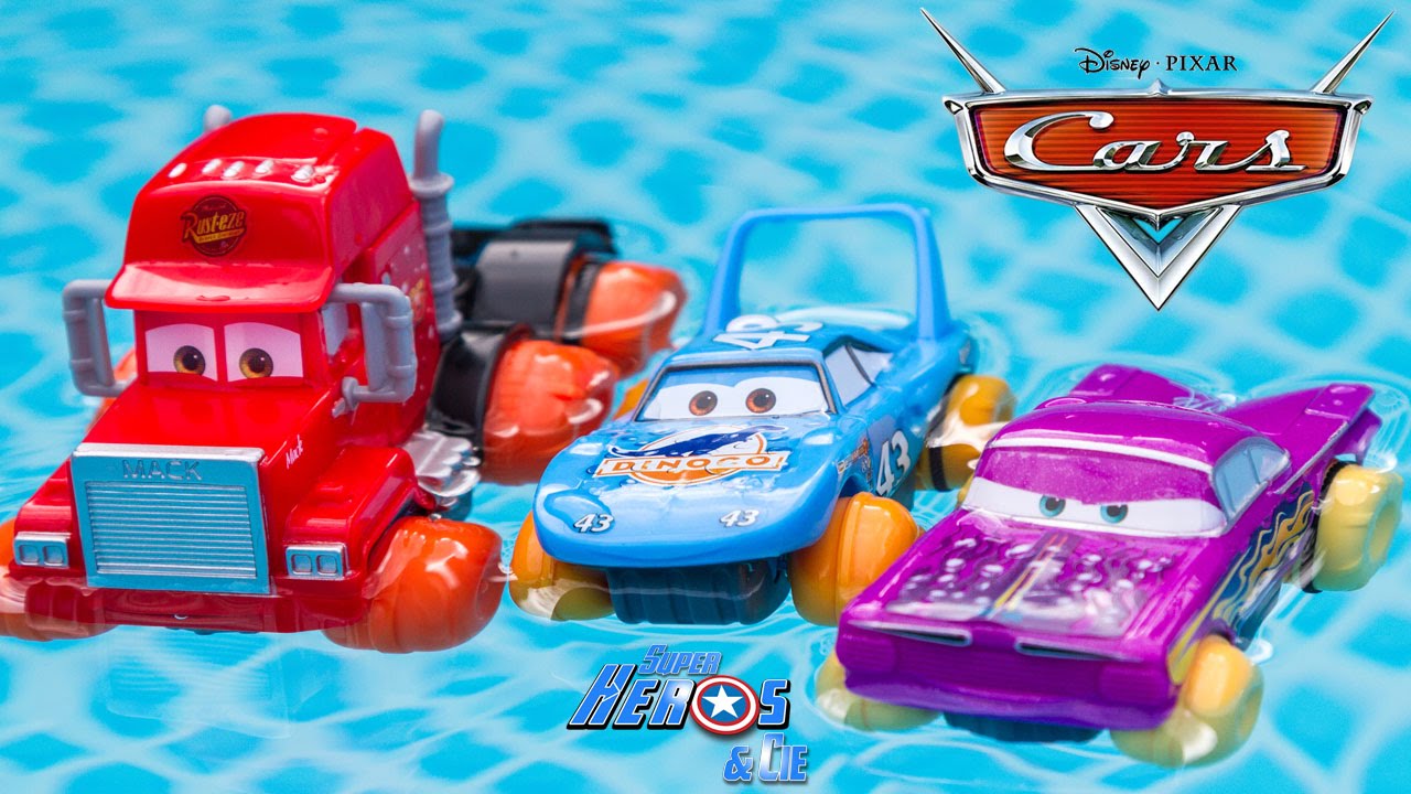Disney Cars Hydro Wheels Mack Ramone Mr King Jouet Bain Toy Review ...