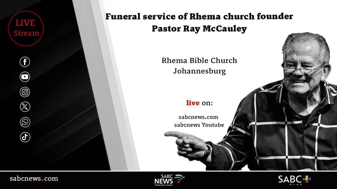 Funeral service of Rhema church founder Pastor Ray McCauley - YouTube
