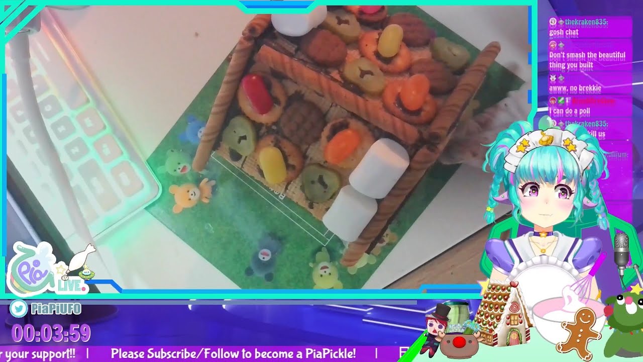 PiaPi UFO builds a Cookie House (and destroys it) - YouTube