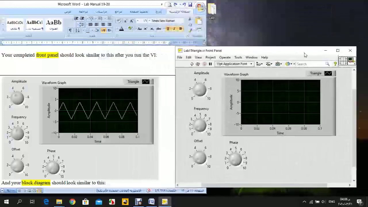 Lab3 - Experiment: LabVIEW 1 - YouTube