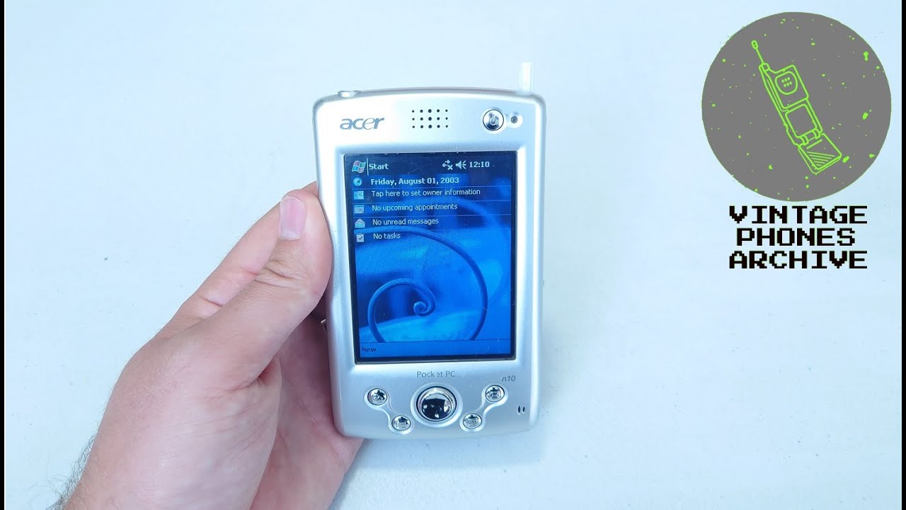 Acer N10 Pocket PC from 2003 - A Windows Mobile PDA - YouTube