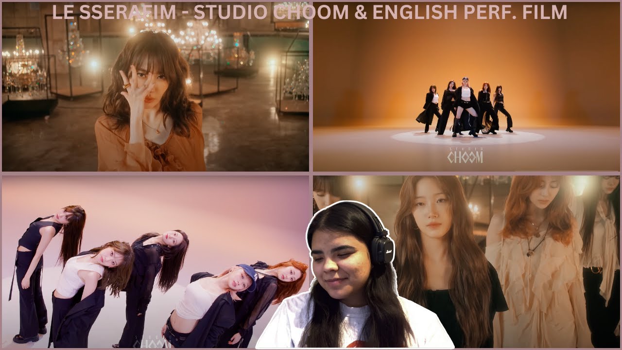 reaction | LE SSERAFIM (르세라핌) 'HOT' STUDIO CHOOM & 'HOT (English ver ...